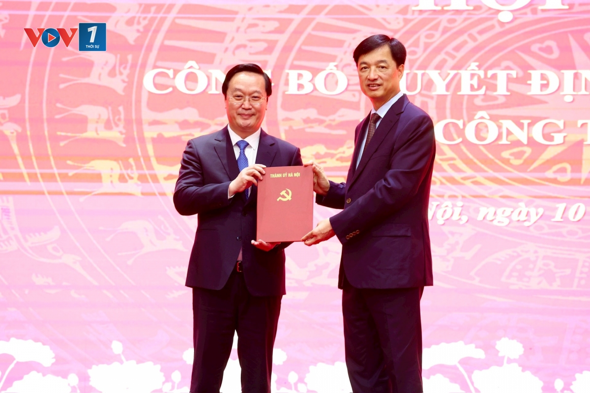 Ông Nguyễn Đức Trung được điều động, chỉ định giữ chức Phó Bí thư Thành ủy Hà Nội | VOV1.VOV.VN